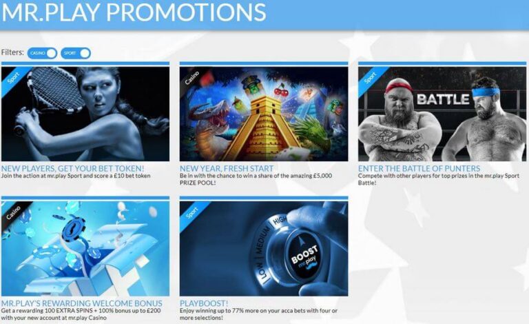 Mr Play Casino Review (UK): £200 + 100 Free Spins Bonus!